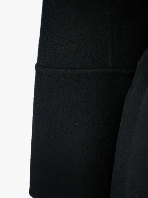 Max Mara Belted Long-sleeved Coat - Black