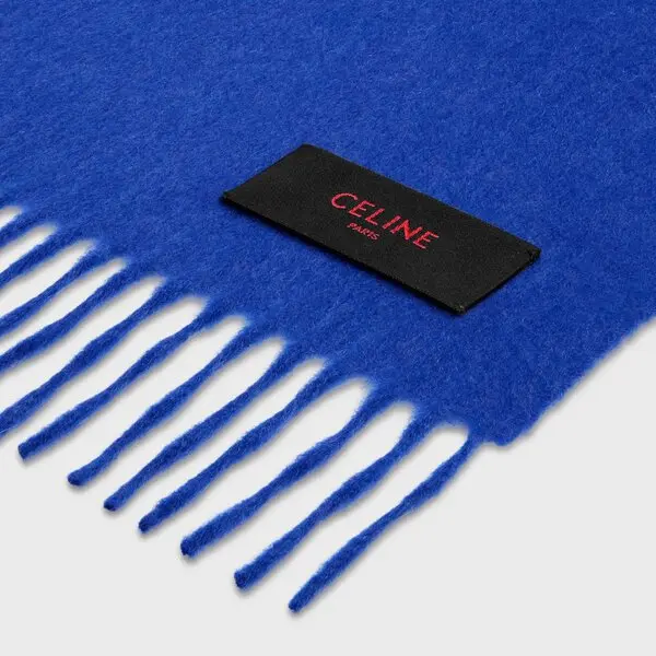 Celine Scarf In Cashmere - Sapphire Blue