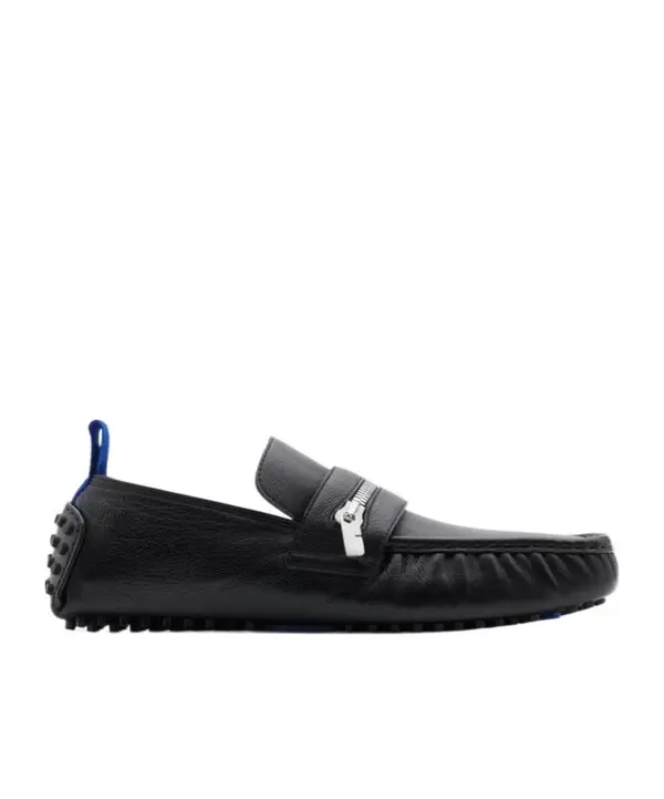 Burberry Zip Detailed Slip-on Loafers