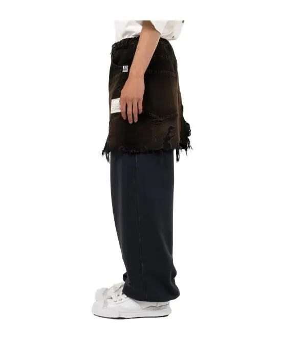 Mihara Yasuhiro Distressed Elasticated Waistband Trouser-skirt