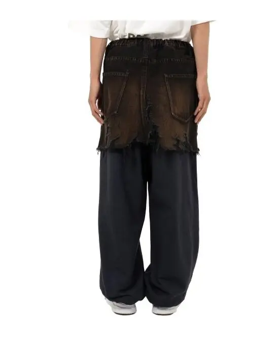 Mihara Yasuhiro Distressed Elasticated Waistband Trouser-skirt