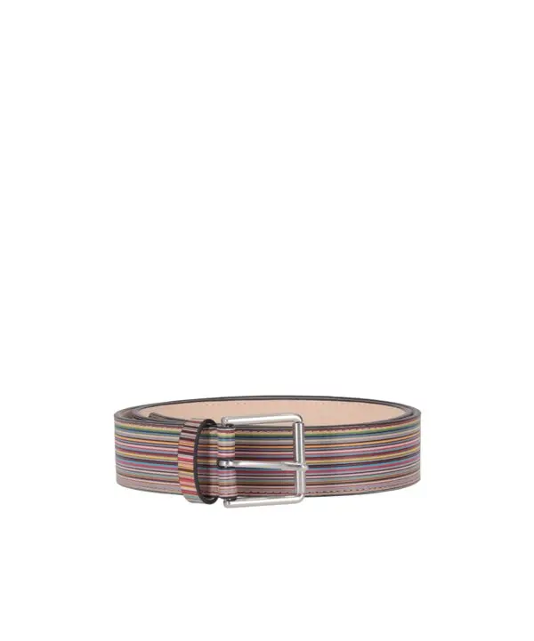 Paul Smith Signature Stripe Leather Belt - Multicolor