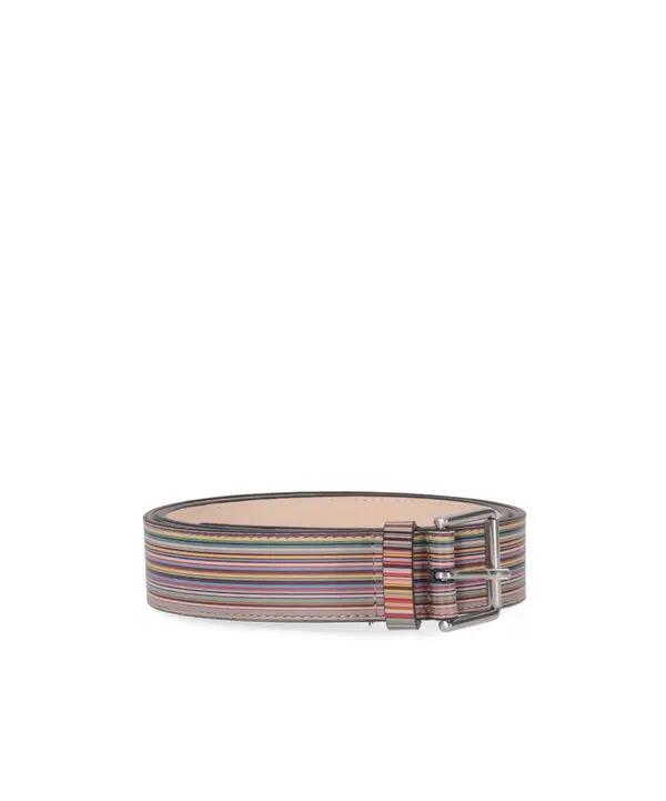 Paul Smith Signature Stripe Buckle Belt