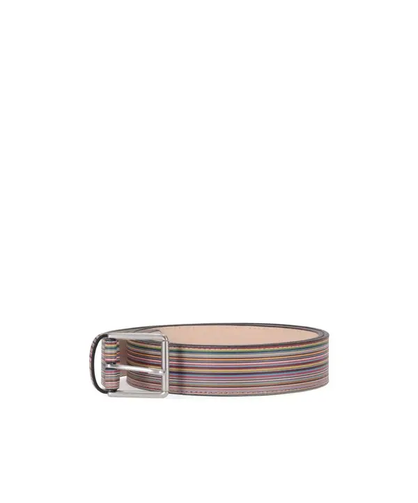 Paul Smith Signature Stripe Buckle Belt