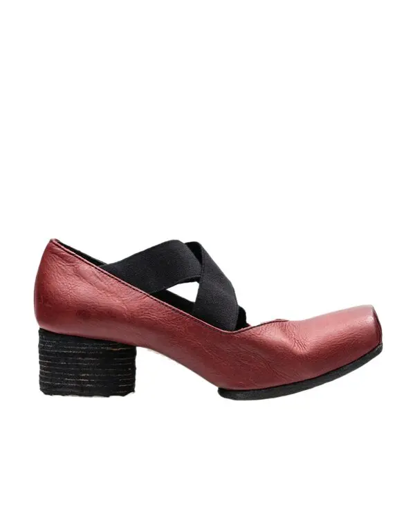 UMA WANG High-heeled Ballet Flats With Elastic Straps - Black