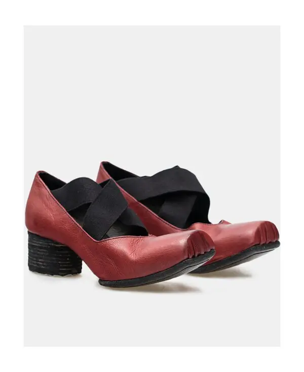 UMA WANG High-heeled Ballet Flats With Elastic Straps - Black
