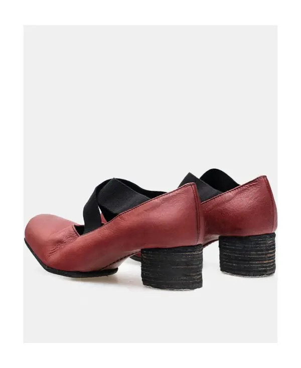 UMA WANG High-heeled Ballet Flats With Elastic Straps - Black