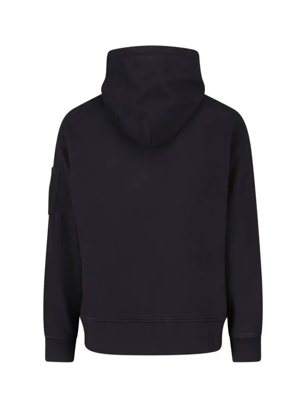 C.P. COMPANY Lens Detailed Drawstring Hoodie
