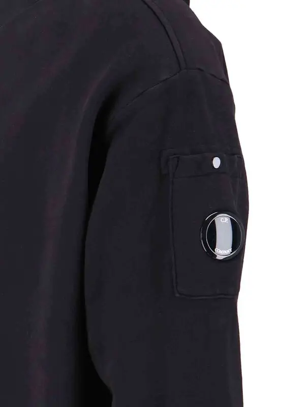 C.P. COMPANY Lens Detailed Drawstring Hoodie