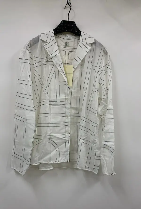 TOTEME Monogram Print Pyjama Top - White
