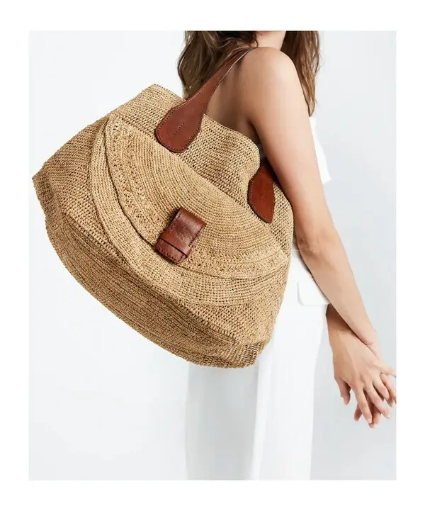 IBELIV Laza Ii Woven Tote Bag - Tea