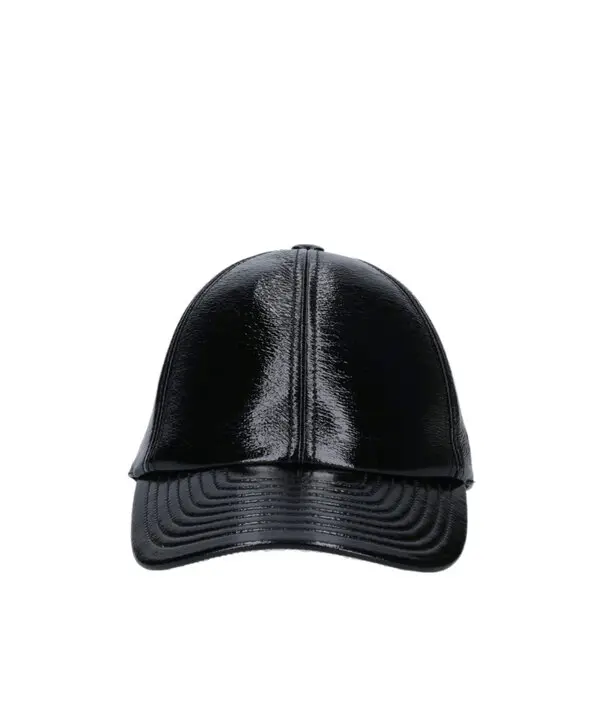 COURREGES Logo Embroidered Baseball Cap - Black