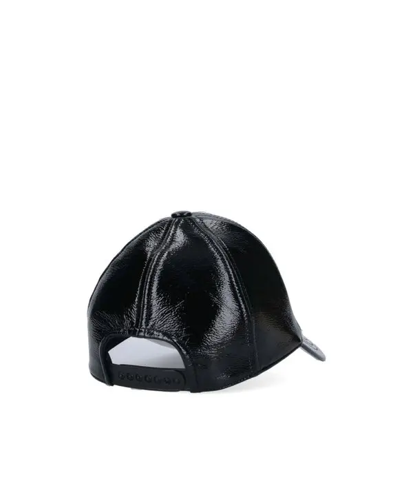 COURREGES Logo Embroidered Baseball Cap - Black