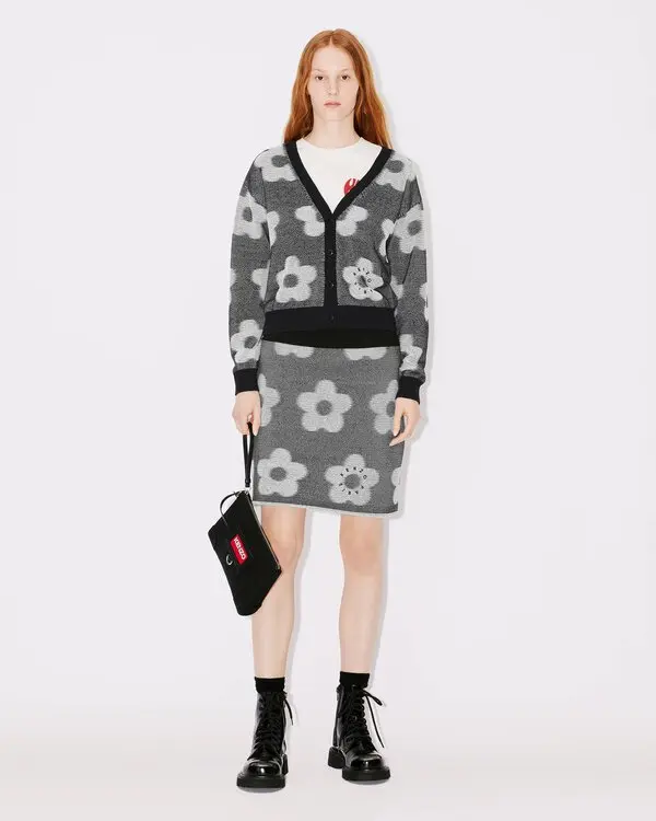 Kenzo Flower Spot Jacquard Cardigan