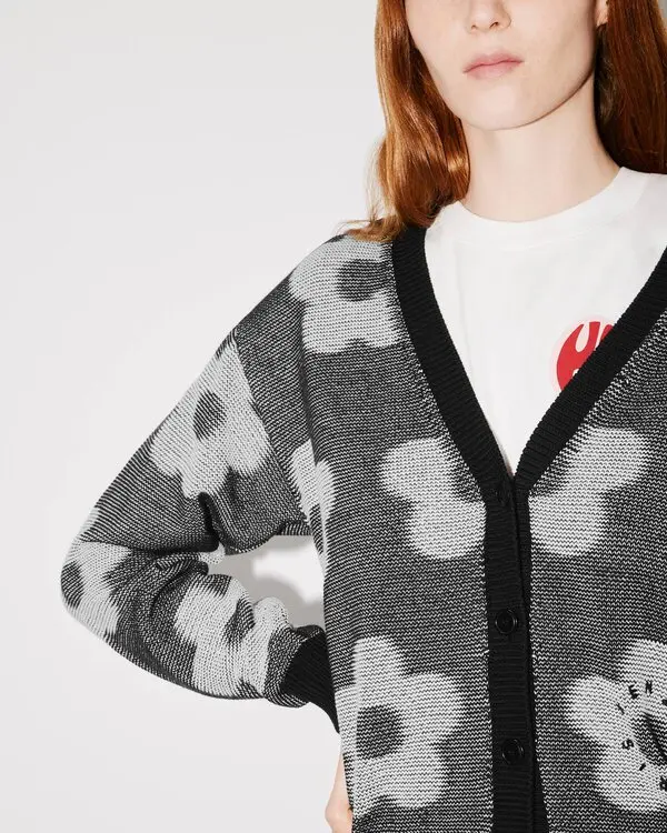 Kenzo Flower Spot Jacquard Cardigan