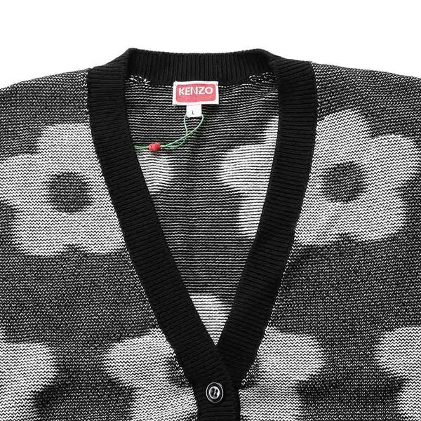 Kenzo Flower Spot Jacquard Cardigan