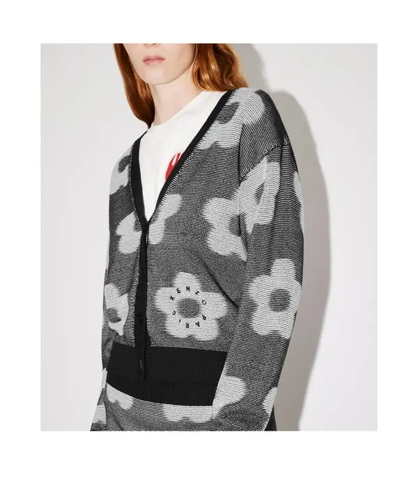 Kenzo Flower Spot Jacquard Cardigan