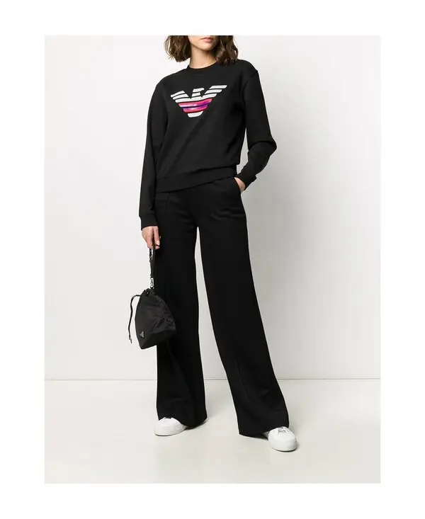 Emporio Armani Logo Printed Crewneck Sweater
