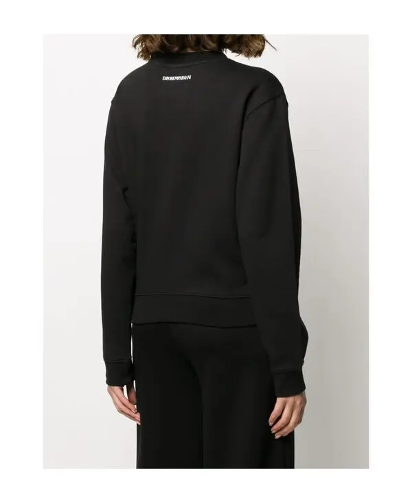 Emporio Armani Logo Printed Crewneck Sweater