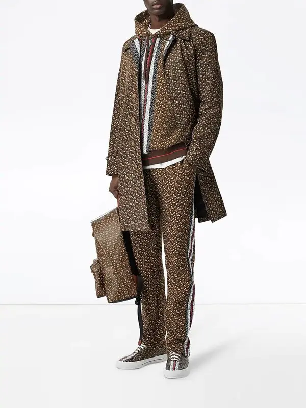 Burberry Striped Monogram-print Hoodie