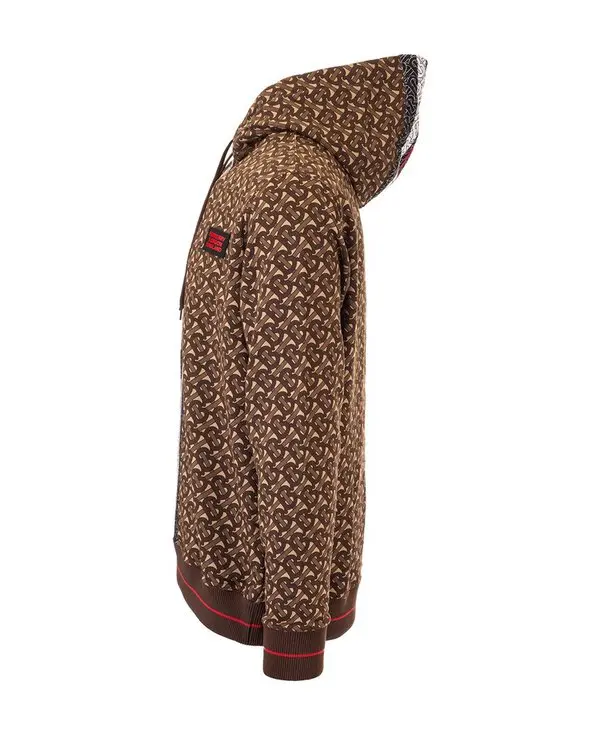 Burberry Striped Monogram-print Hoodie