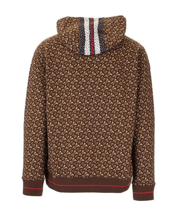Burberry Striped Monogram-print Hoodie