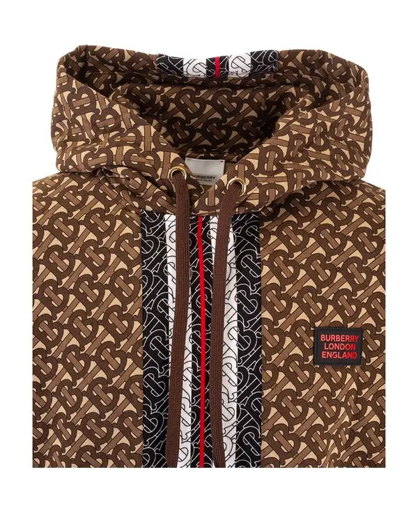 Burberry Striped Monogram-print Hoodie