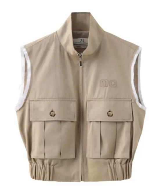 Marissa Chiara Sleeveless Zip-up Vest