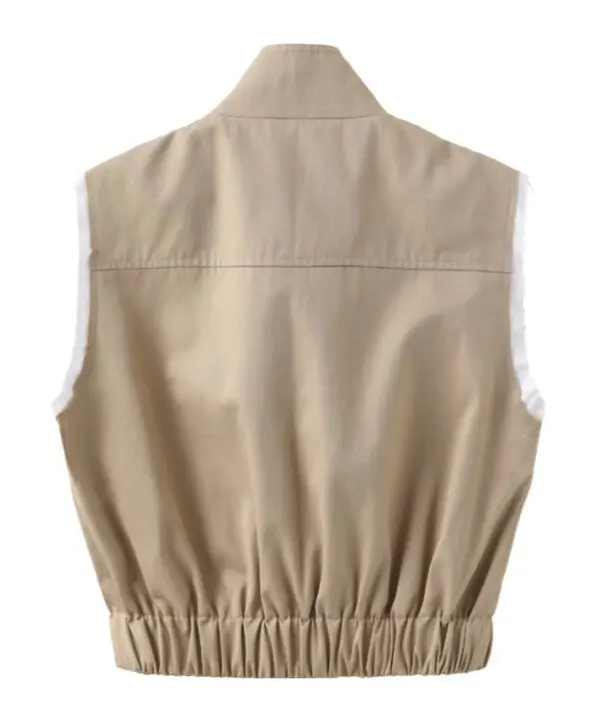 Marissa Chiara Sleeveless Zip-up Vest