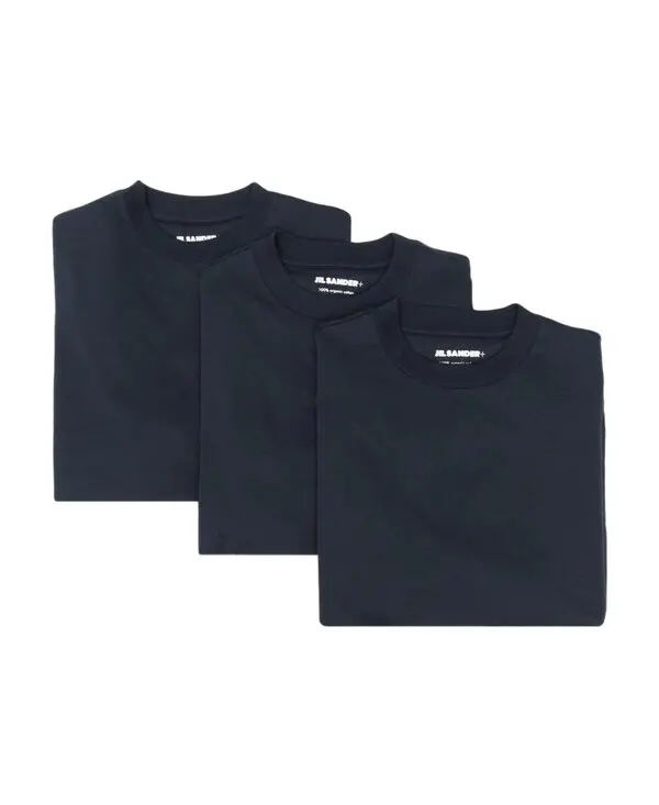 JIL SANDER Pack Of Three Crewneck T-shirts - Black