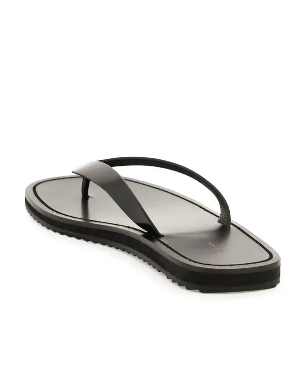 THE ROW City Slip-on Flip Flops - Black