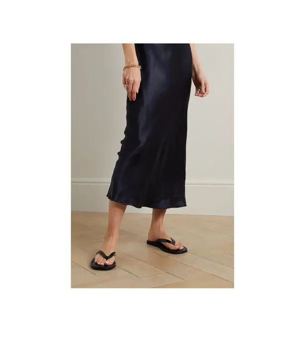THE ROW City Slip-on Flip Flops - Black