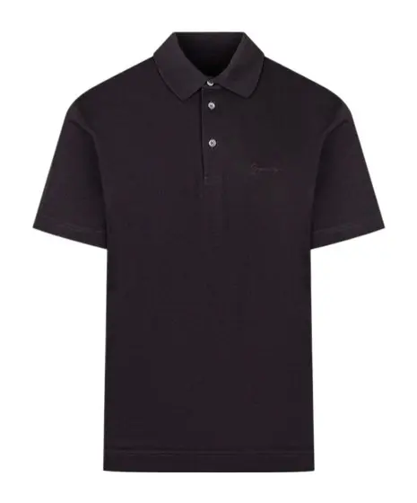 Givenchy Logo Embroidered Short-sleeved Polo Shirt - Black
