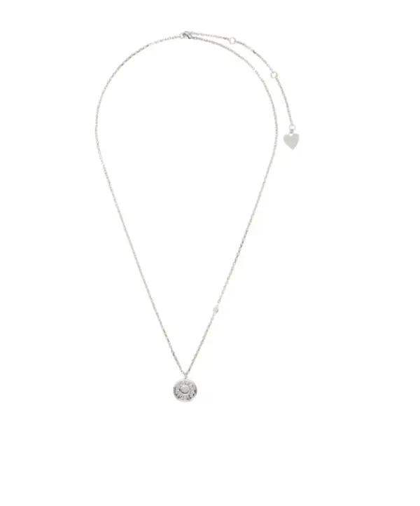 Acne Studios Logo Pendant Necklace - Silver