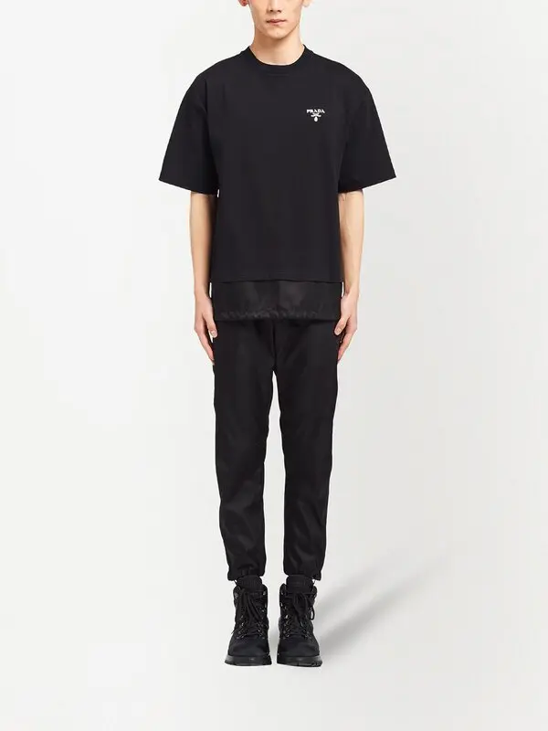 Prada Jersey And Re-nylon T-shirt