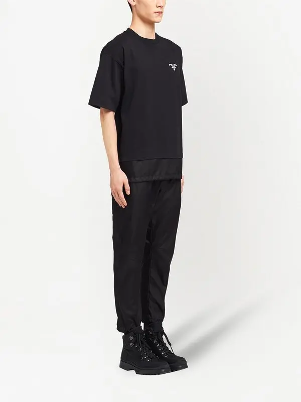 Prada Jersey And Re-nylon T-shirt
