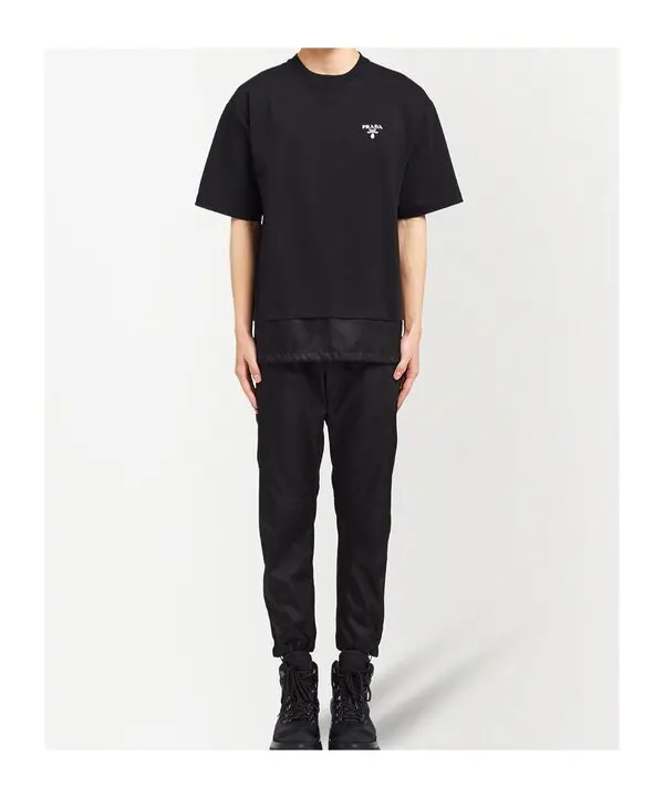 Prada Jersey And Re-nylon T-shirt