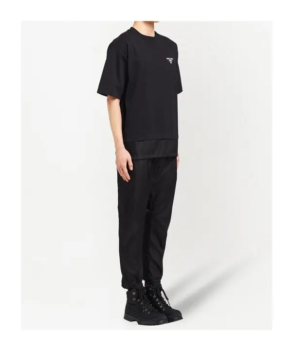 Prada Jersey And Re-nylon T-shirt