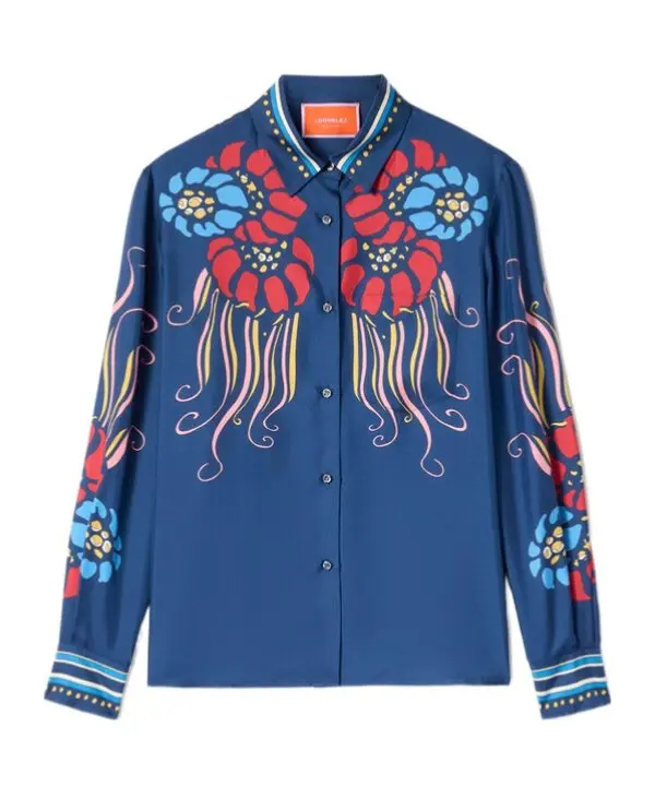 La DoubleJ Printed Silk Shirt
