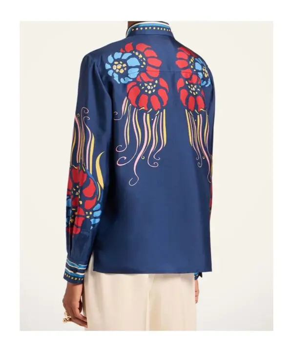 La DoubleJ Printed Silk Shirt