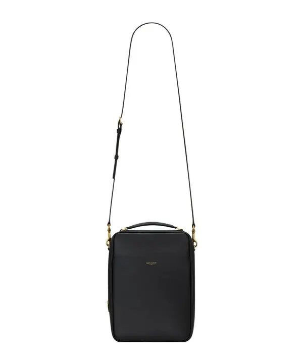 Saint Laurent Small Case In Smooth Leather - Black