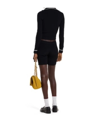 Gucci Ribbed Zip Jacket With Interlocking G Intarsia