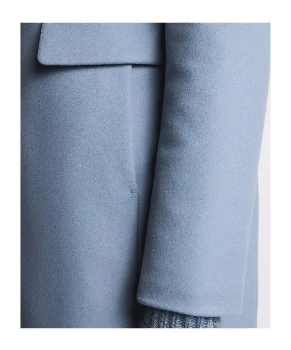 FAY Toggle Wool-blend Coat - Blue