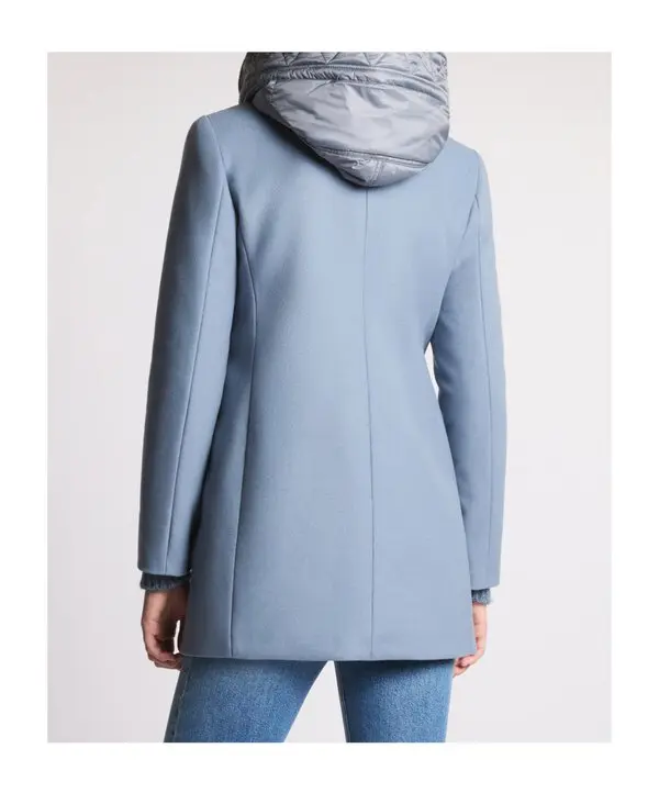 FAY Toggle Wool-blend Coat - Blue