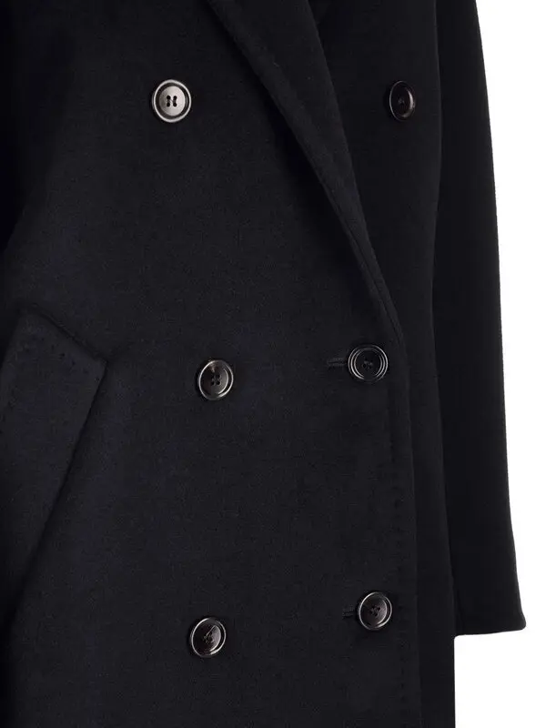 Max Mara Rebus Double-breasted Coat - Black