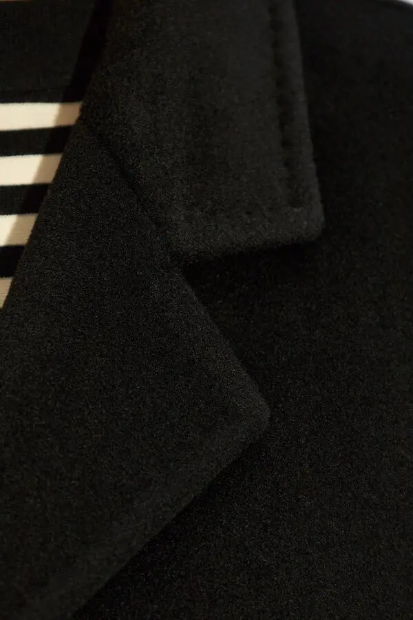 Max Mara Rebus Double-breasted Coat - Black