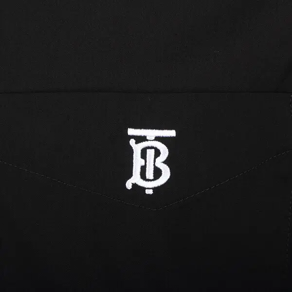 Burberry Logo Embroidered Long-sleeved Shirt