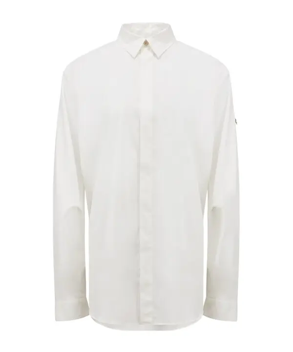 Moncler Willow Smith Long Sleeve Cotton Shirt - Off White