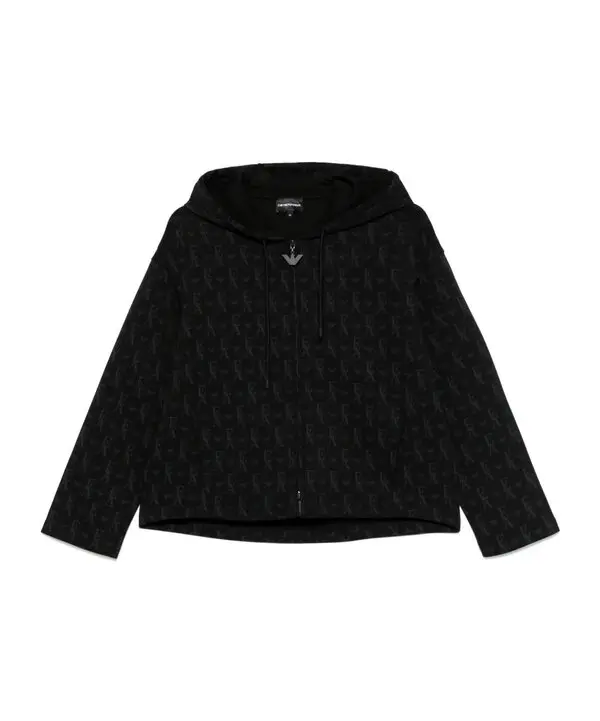 Emporio Armani Logo-print Zip-up Hoodie