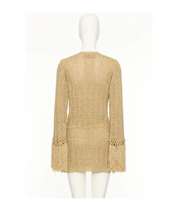 Valentino Garavani V-neck Tassel Detailed Jumper